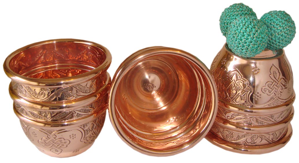 Engraved Copper & Brass Cups